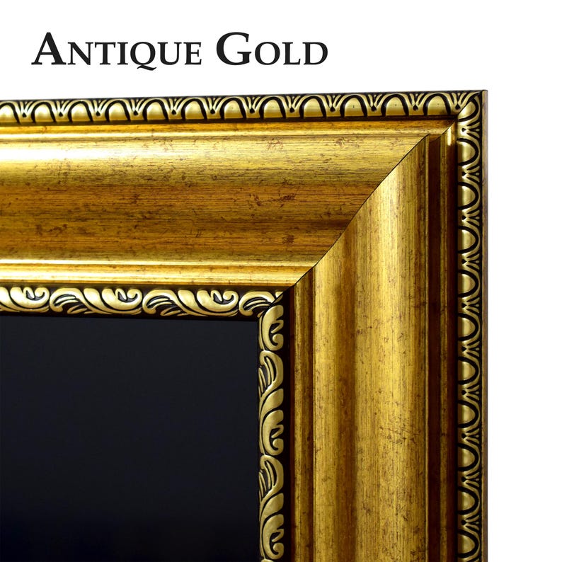 Samsung TV Frame Bezel, Antique Gold TV Frame, Custom TV Frames for ...