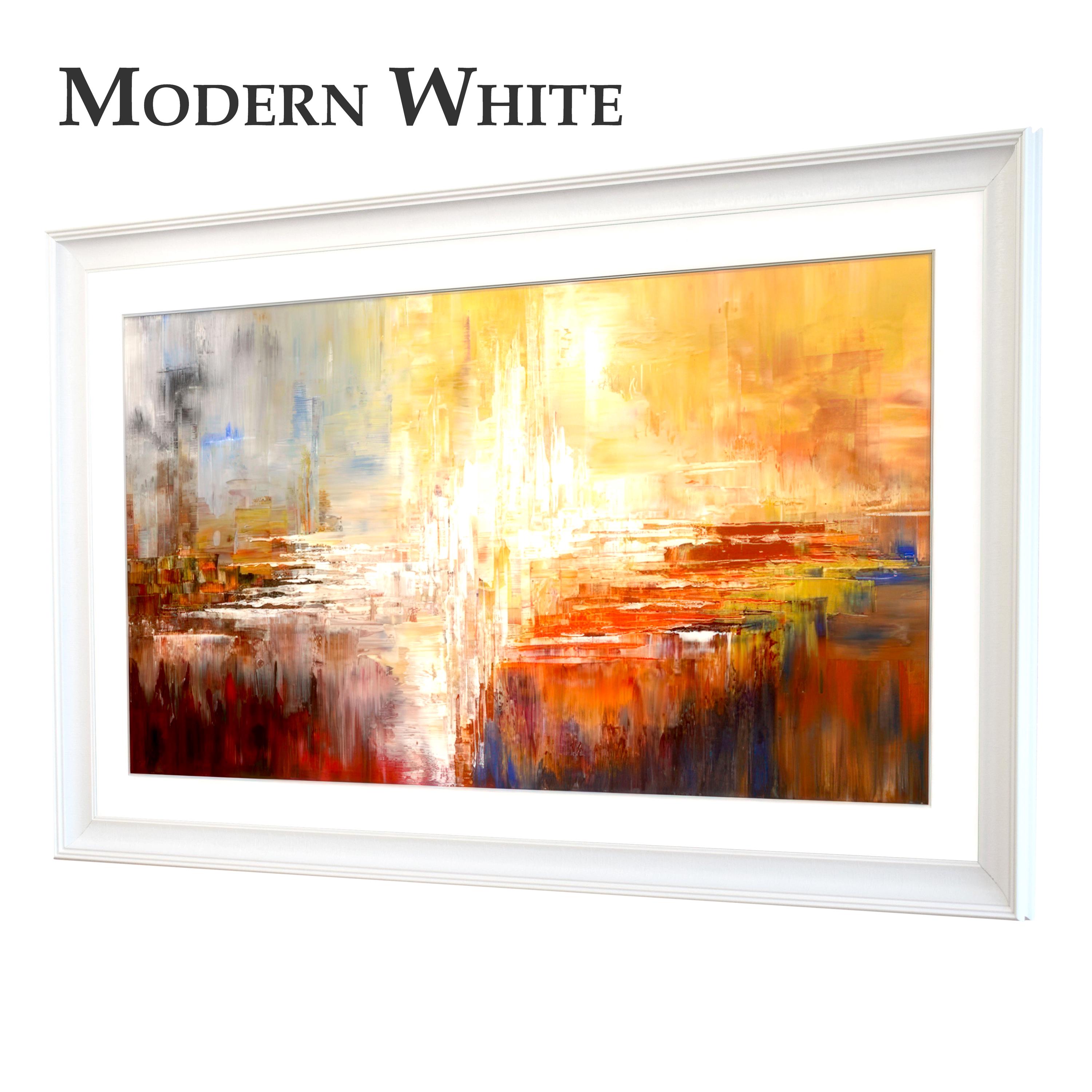 Samsung TV Frame Bezel, Modern White TV Frame, Custom TV Frames for ...