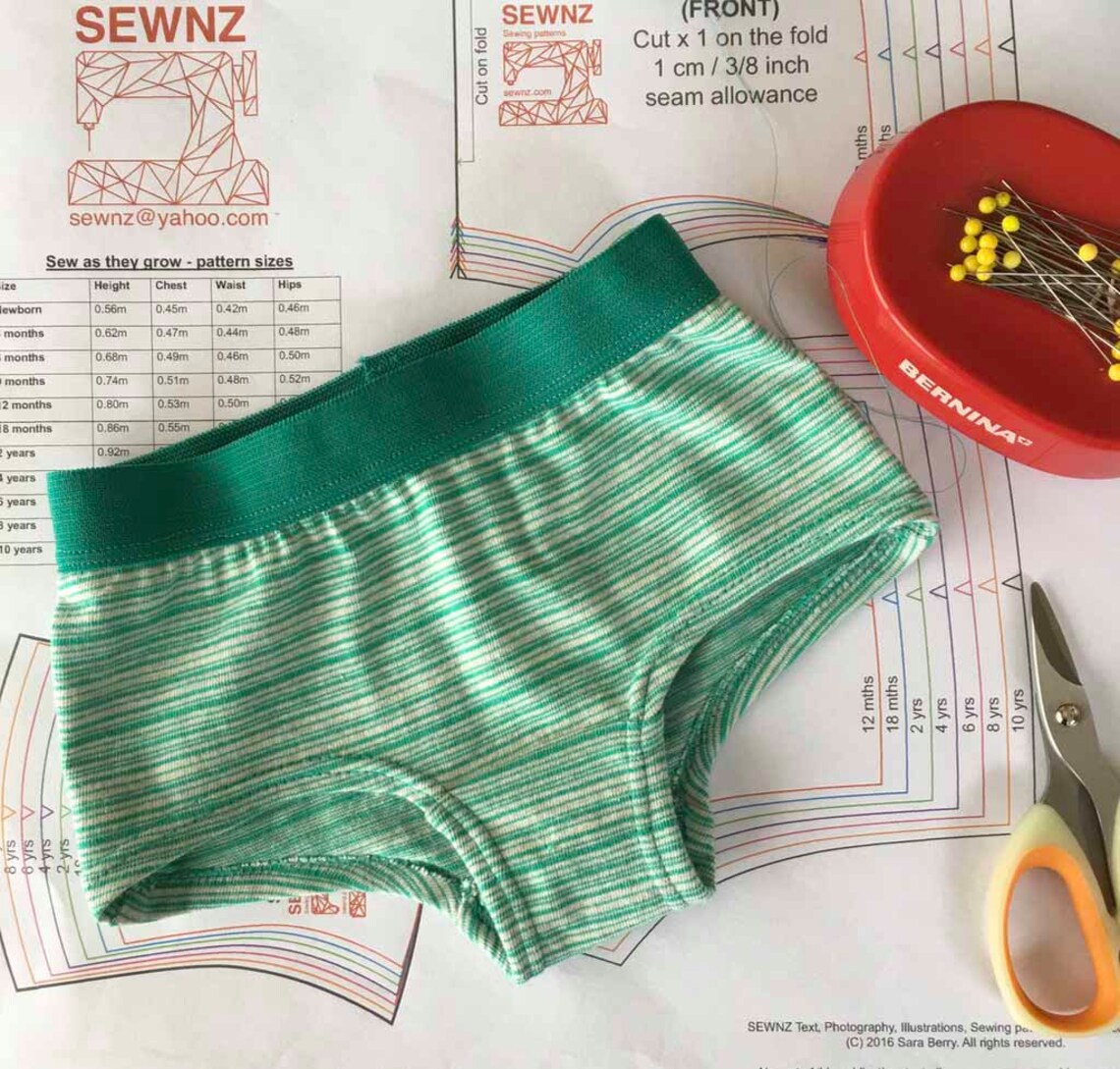 Girls Boy Leg Briefs - Size 1-10years - PDF Sewing Pattern - Etsy