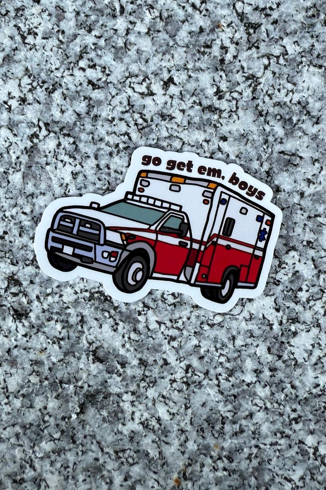 First Responder EMS Ambulance Sticker | Waterproof Vinyl Sticker - Etsy