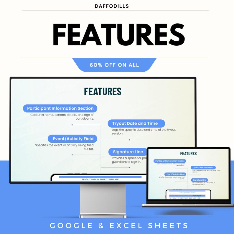Tryout Sign in Sheet Template, Sports Team Tryout Attendance Log ...