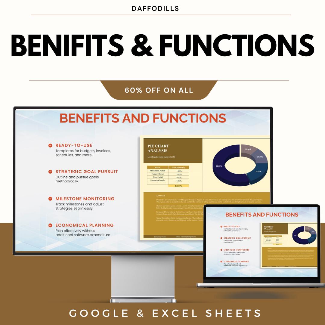 Pie Chart Analysis Template, Data Visualization Sheet, Category ...