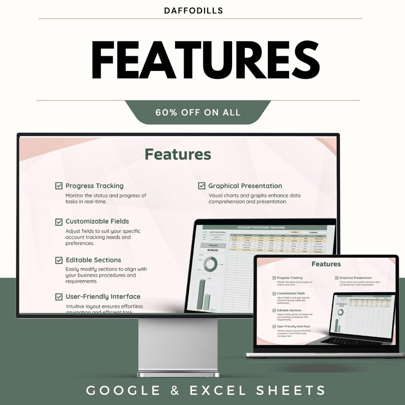 Account Procedure Tracking Template, Excel and Google Sheets Task ...