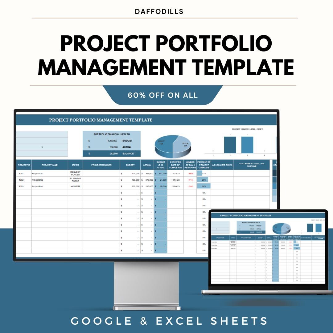 Project Portfolio Management Template, Project Tracker Dashboard Excel ...