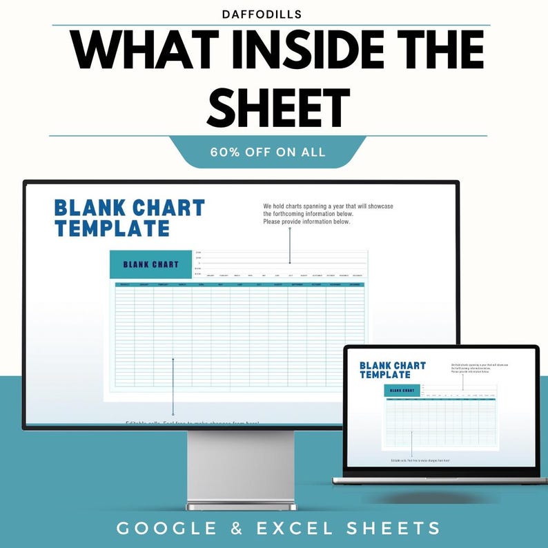 Blank Chart Template, Editable Chart Spreadsheet, Data Tracking Sheet ...