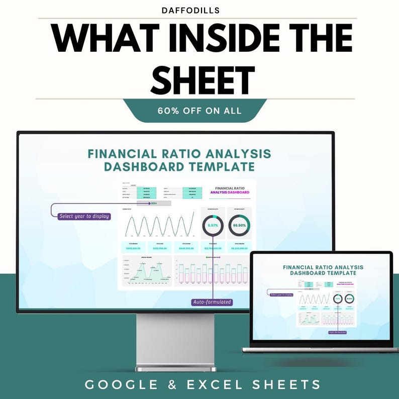 Financial Ratio Analysis Dashboard Template – Google & Excel Sheets ...
