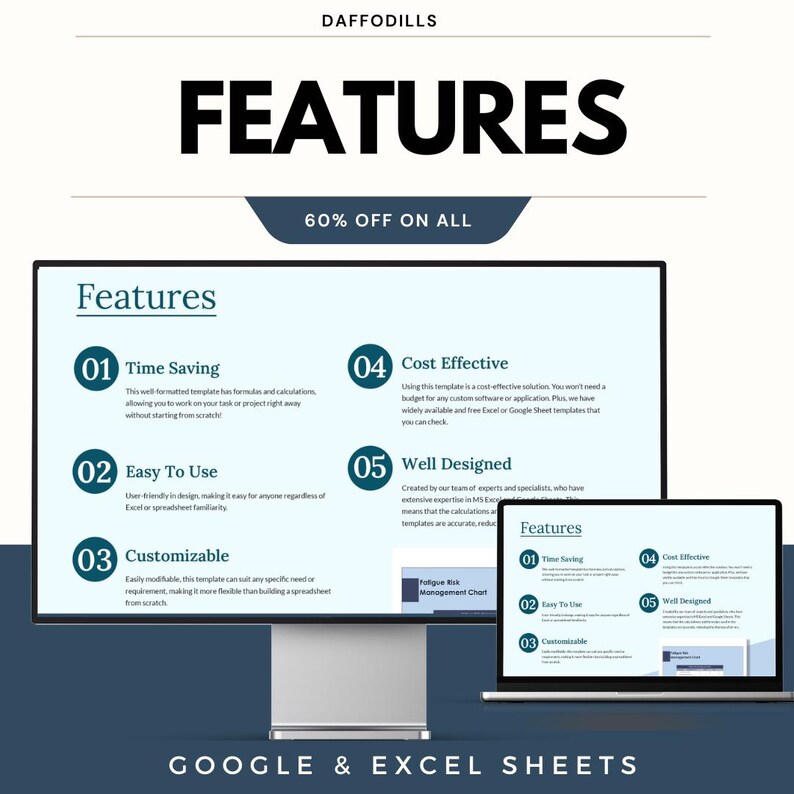 Fatigue Risk Management Chart, Excel and Google Sheets Template ...