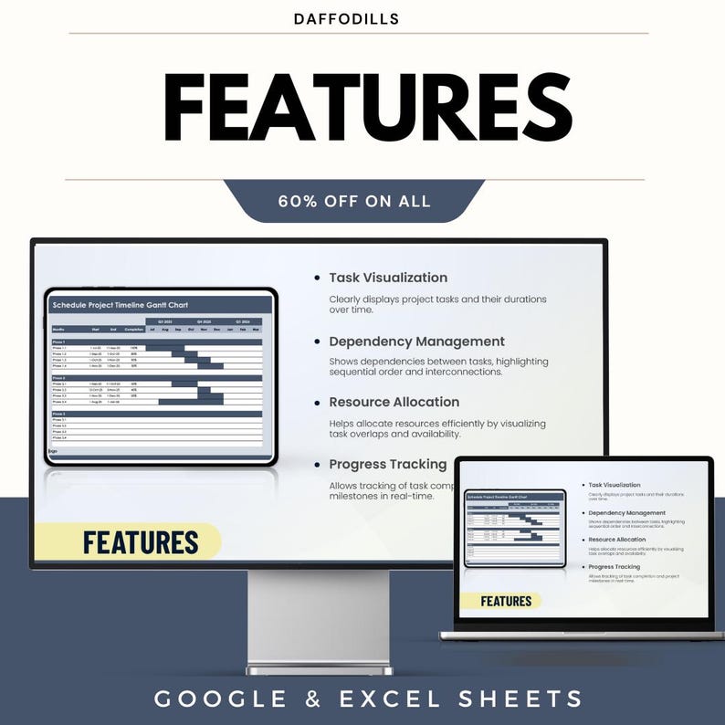Project Timeline Gantt Chart Template | Project Schedule Spreadsheet ...