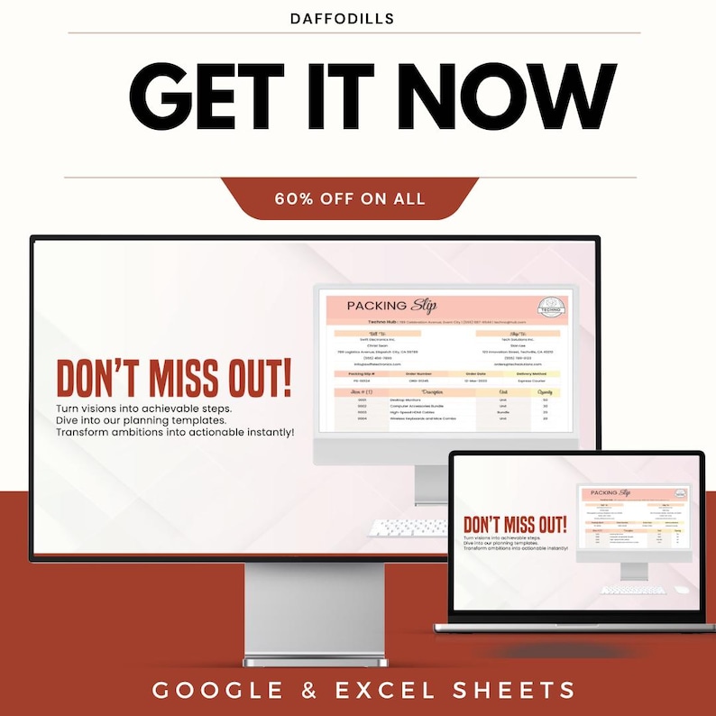 Packing Slip Template | Printable Packing List Form | Google Sheets ...