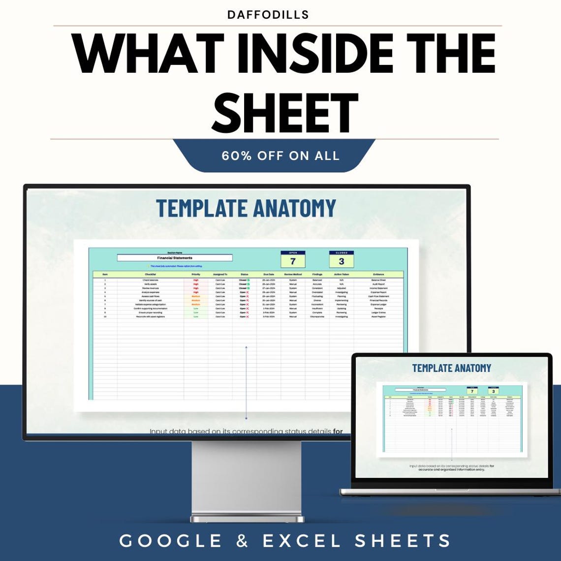 Account Audit Checklist Template | Google & Excel Sheets ...
