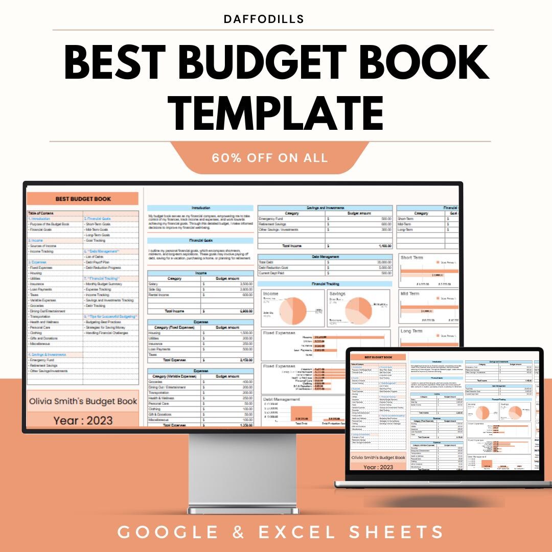 Best Budget Book Template – Google & Excel Sheets ,best Budget Planner ...