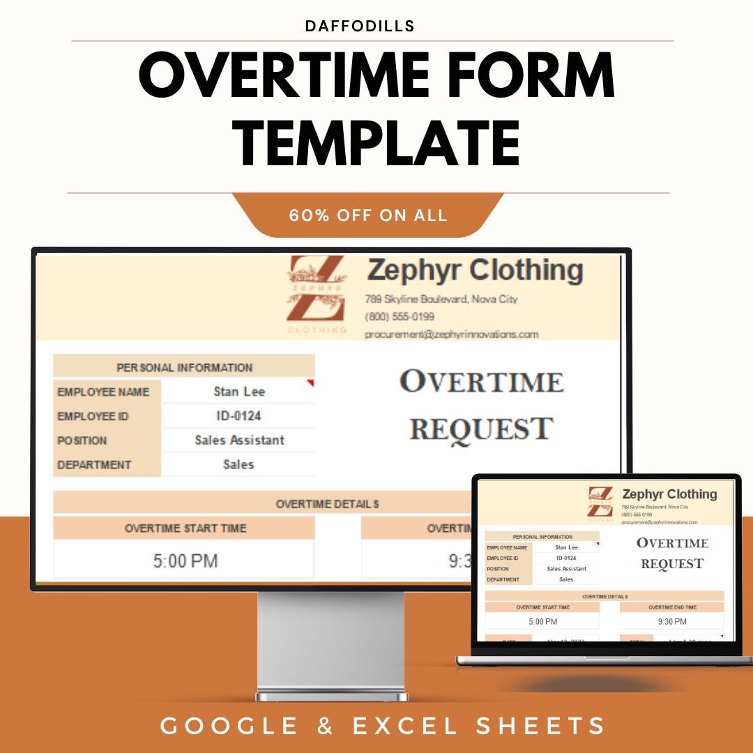 Overtime Form Template | Employee Overtime Request Sheet | Google ...