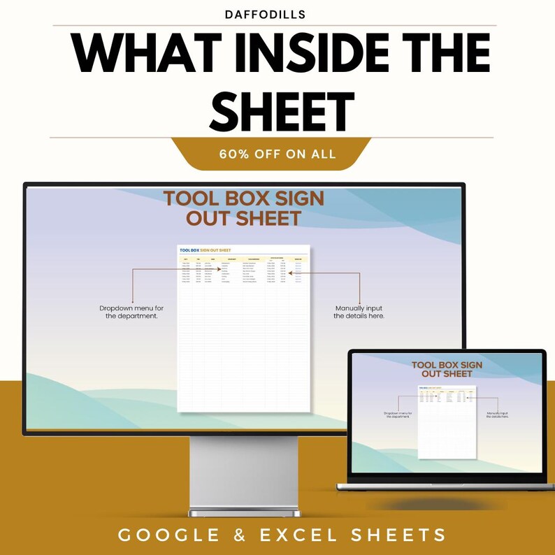 Tool Box Sign Out Sheet Template | Equipment and Tool Tracking Log ...
