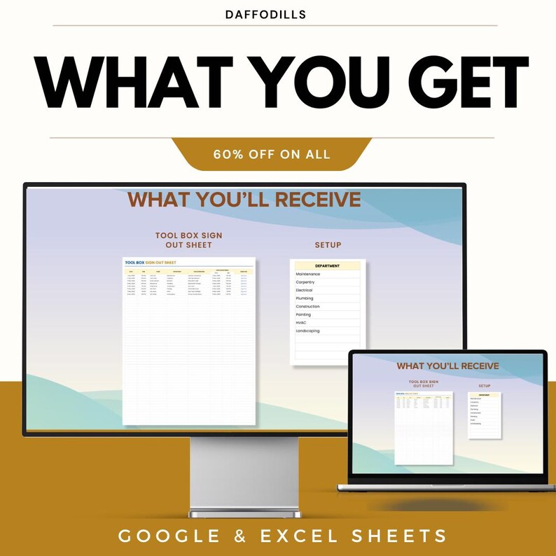Tool Box Sign Out Sheet Template | Equipment and Tool Tracking Log ...