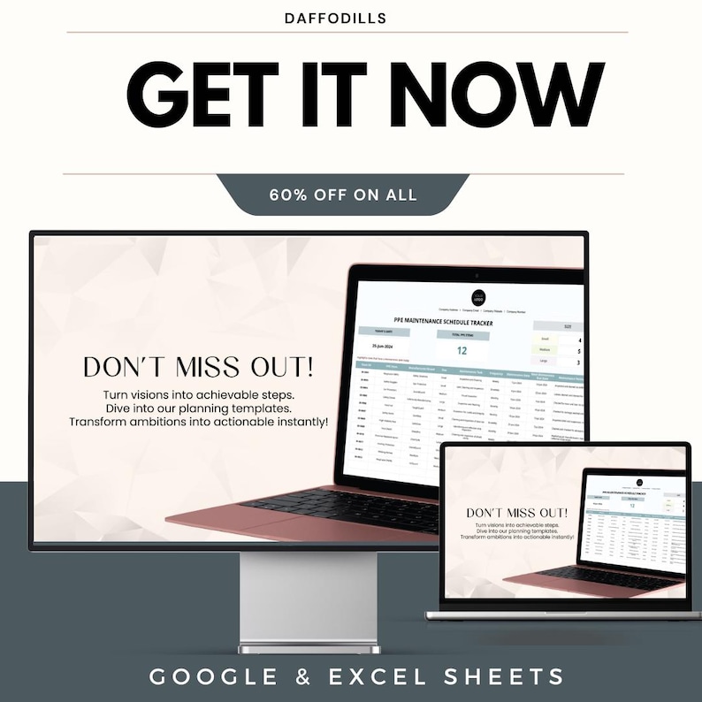 PPE Maintenance Schedule Tracker Template, Safety Equipment Log, Excel ...