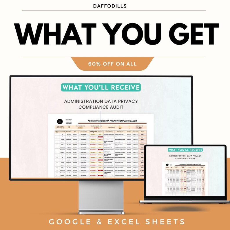 Administration Data Privacy Compliance Audit Template - Google & Excel ...