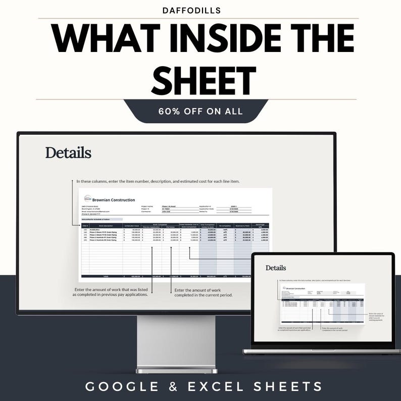 Subcontractor Schedule of Values Template, Construction Payment ...