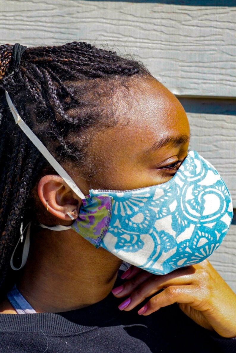 Blue and White China Facemask - Etsy