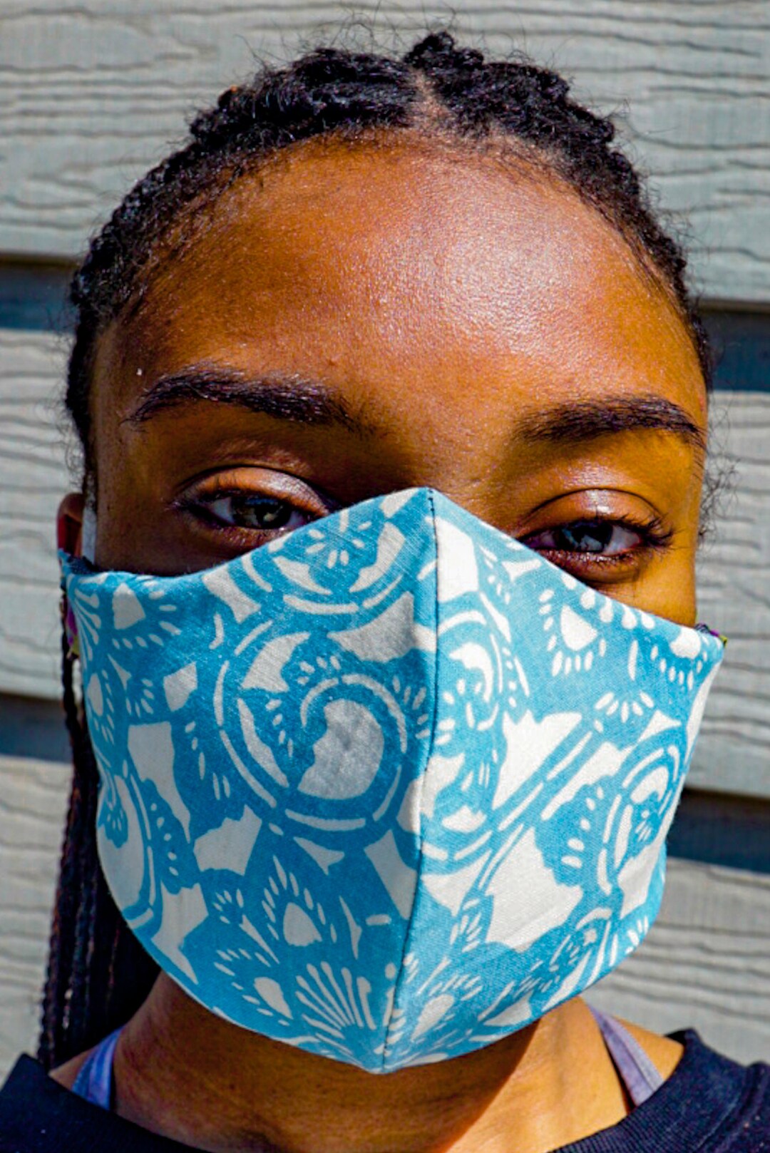 Blue and White China Facemask - Etsy