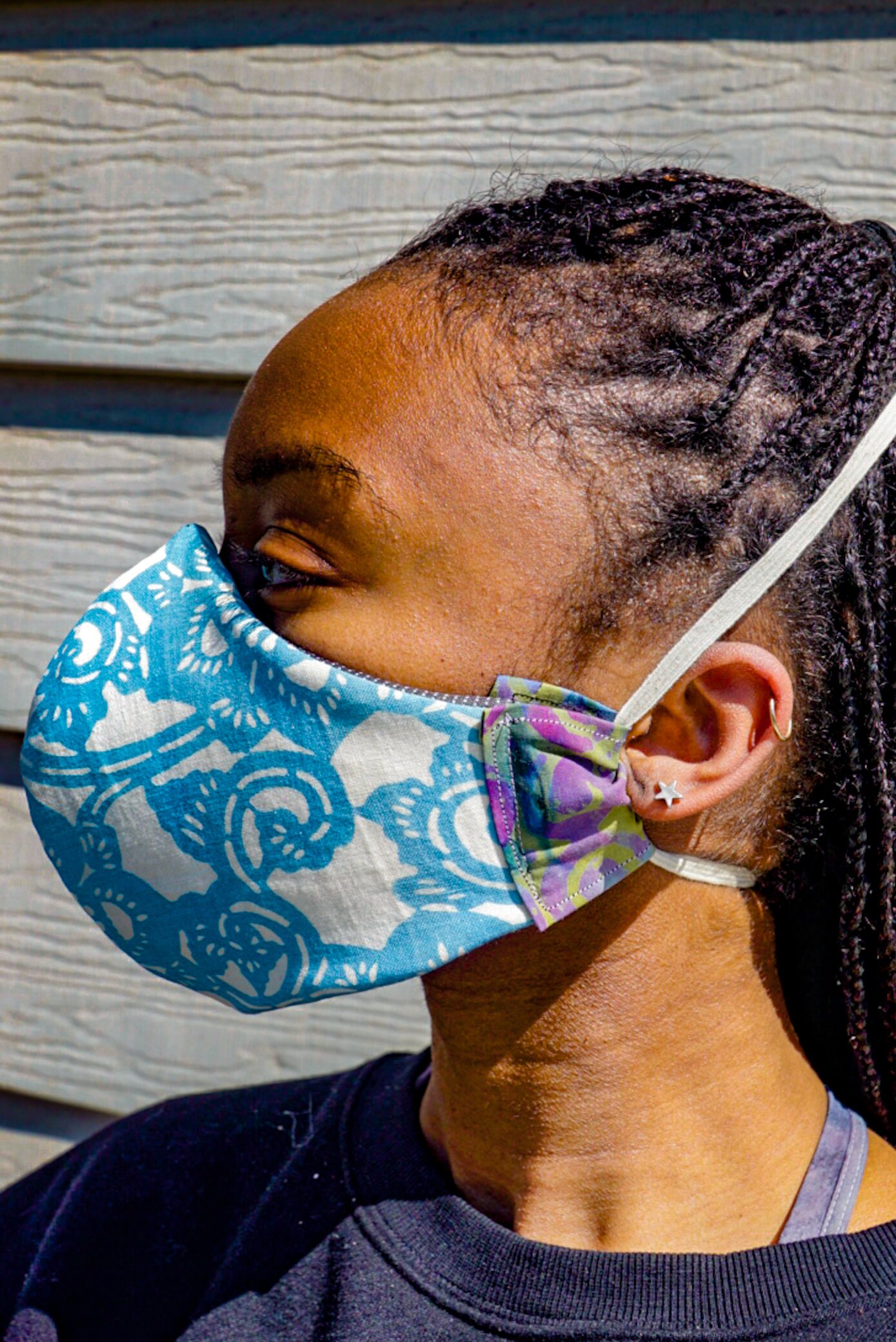 Blue and White China Facemask - Etsy