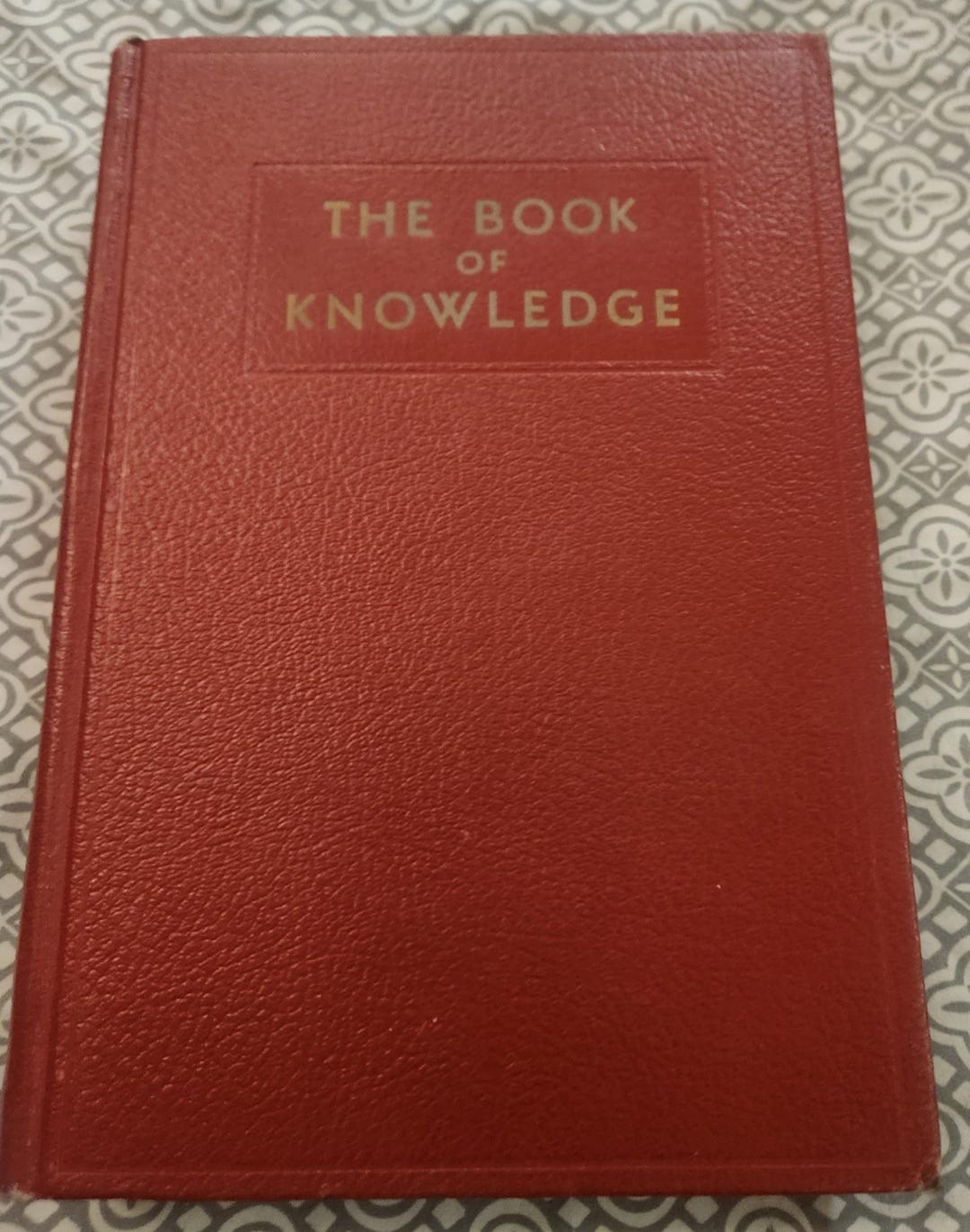 Vintage 1940s Book of Knowledge Encyclopedia, Red Hardcover - Etsy