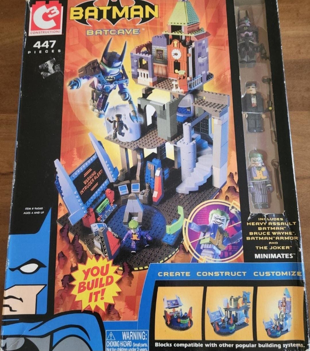 Batman Batcave Building Set 447 Pieces Complete W Instructions Joker ...
