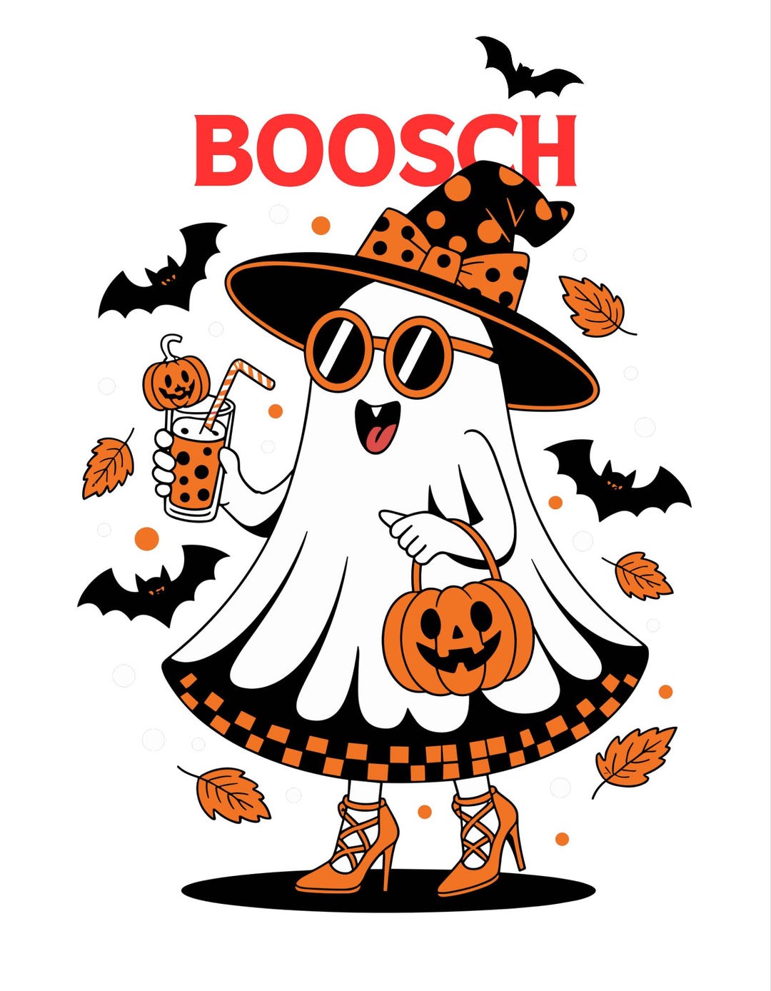 Aesthetic Halloween ' Ghost Png Svg | Boosch Ghost Spoo Design | Cute ...