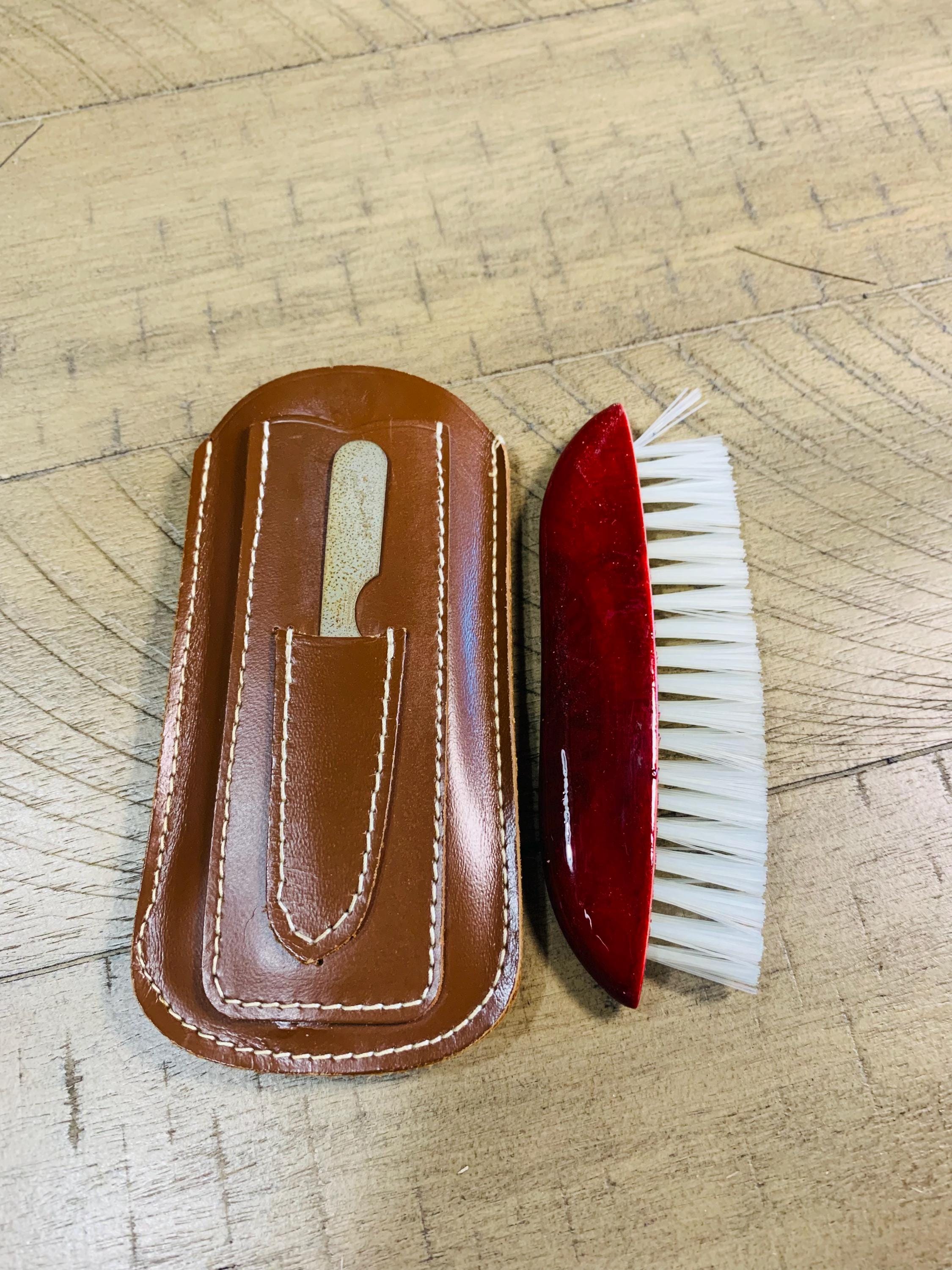 Vintage 1950s Men's Leather Grooming Kit - Etsy