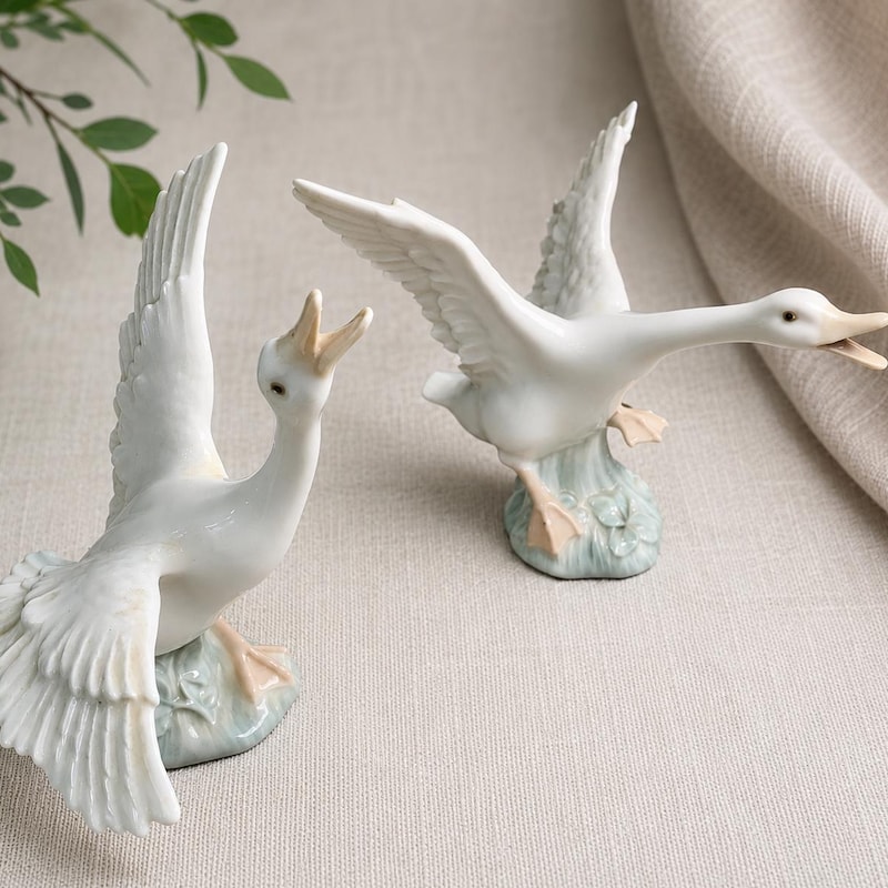 Lladro Goose Figurines - Etsy