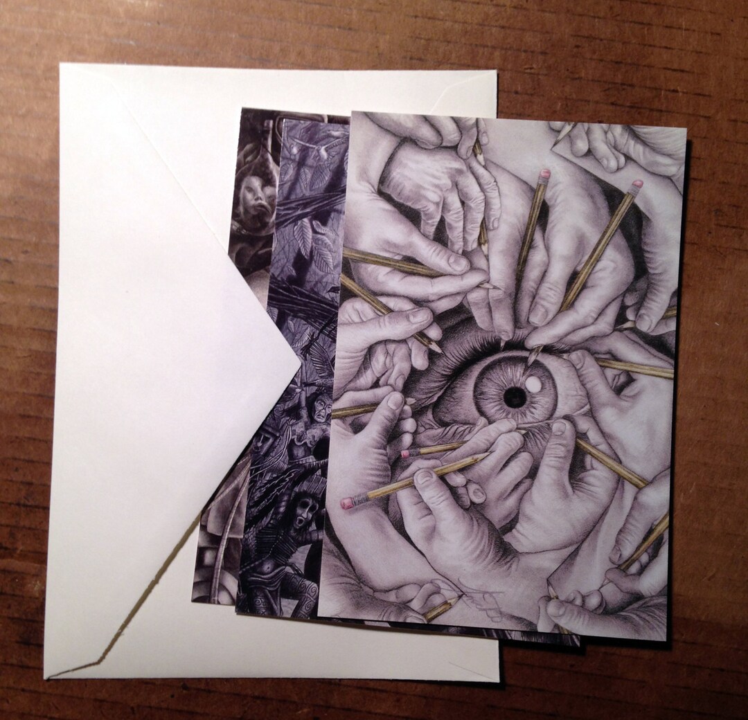 Drawn to See Postcards 3-piece Illustration Set - Etsy