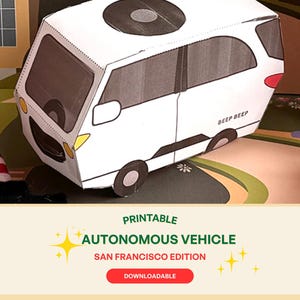 DIY Printable Autonomous Car Paper Craft – San Francisco Edition - Etsy