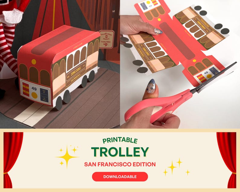 DIY Printable Powell Street Cable Car – Repurpose Your Toy Cars - Etsy