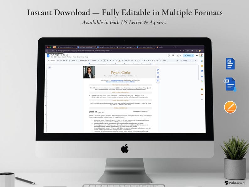 ATS Resume Template Toolkit: Cover Letter, Reference Sheet + AI Writing ...