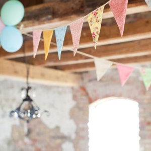 Shabby Chic Fabric Banners, Bunting, Garland, Wedding Bunting, Flags ...