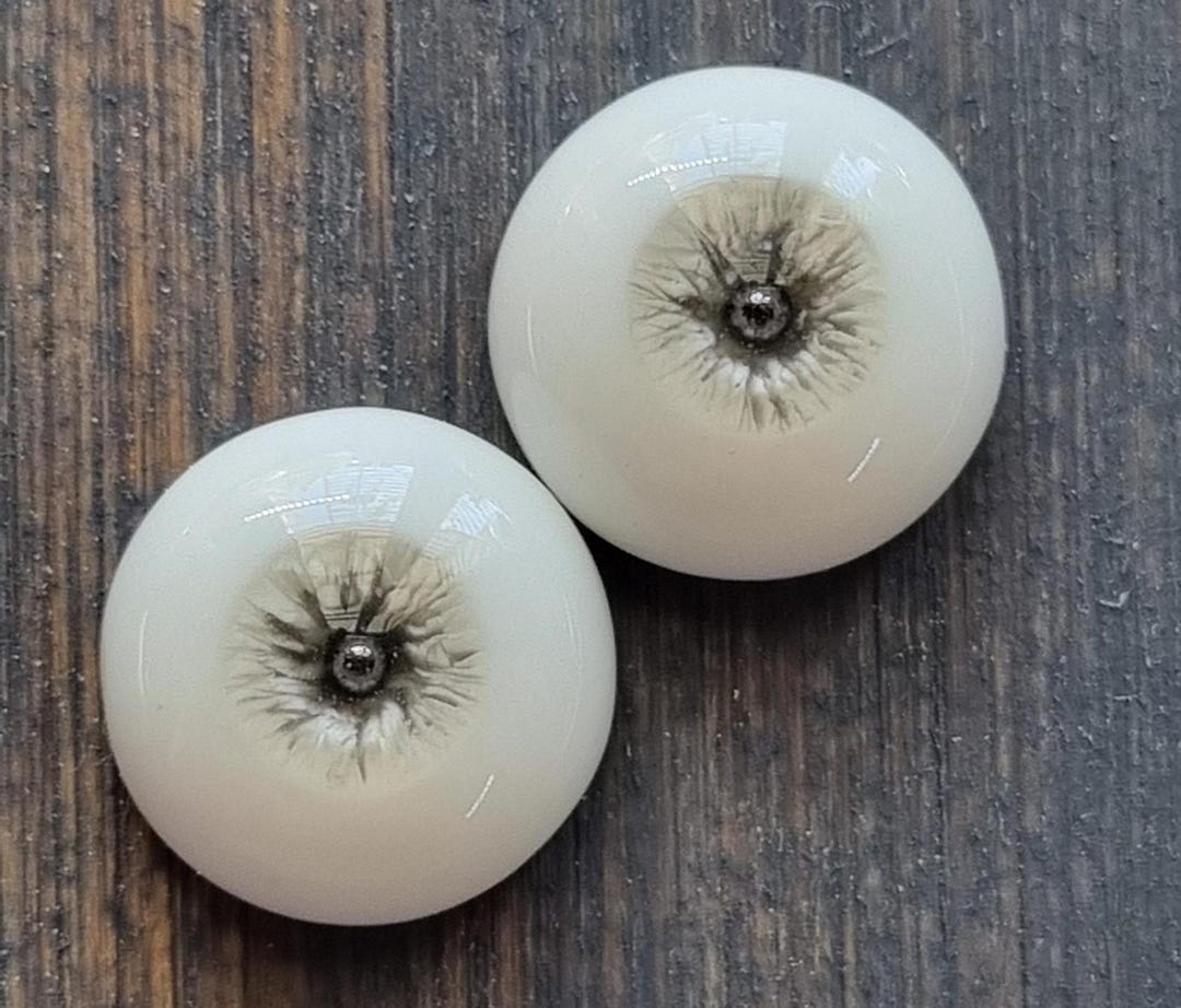 12mm Eyes Black and White - Etsy