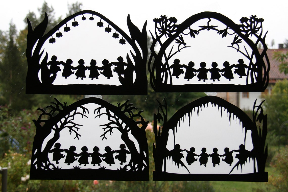 Four Seasons Spring Summer Autumn Winter / Waldorf / Transparent ...