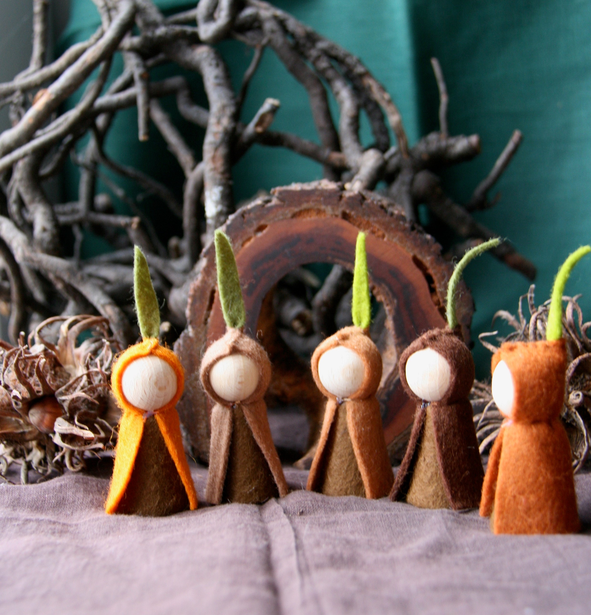 Root Children Waldorf Inspired Natural Table Peg Doll - Etsy