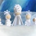 Winter Set Snow Queen With Her Snowflakes / Flower Doll / Waldorf ...