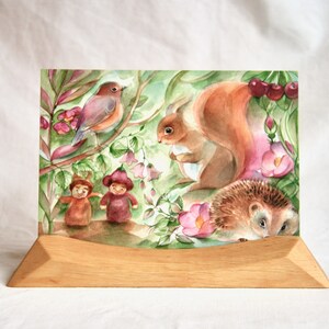 Waldorf Postcard Stand / Wooden / Postcards / Season / Nature Table ...