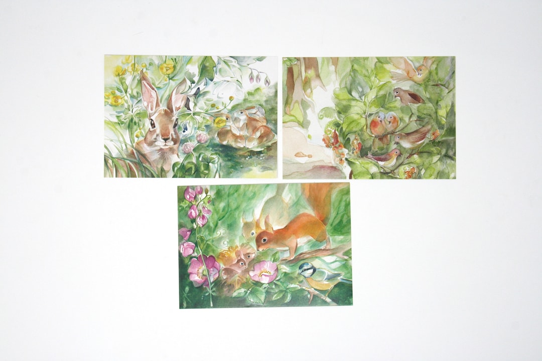 Spring Postcards Set 1 / Postcards / Postcard / Waldorf / Season ...
