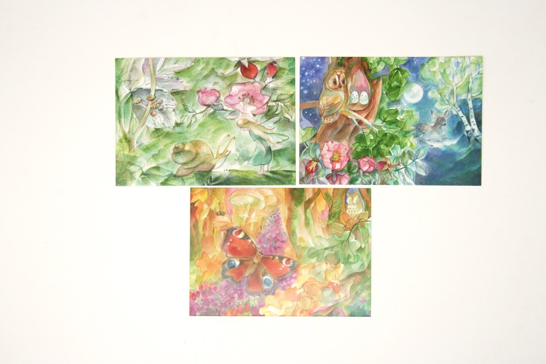 Summer Postcards Set 5 / Postcards / Postcard / Waldorf / Season ...