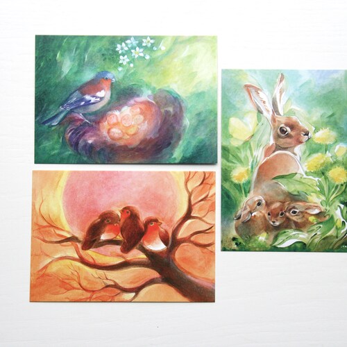 Easter Spring Postcards Set 1 / Postcards / Postcard / Waldorf - Etsy