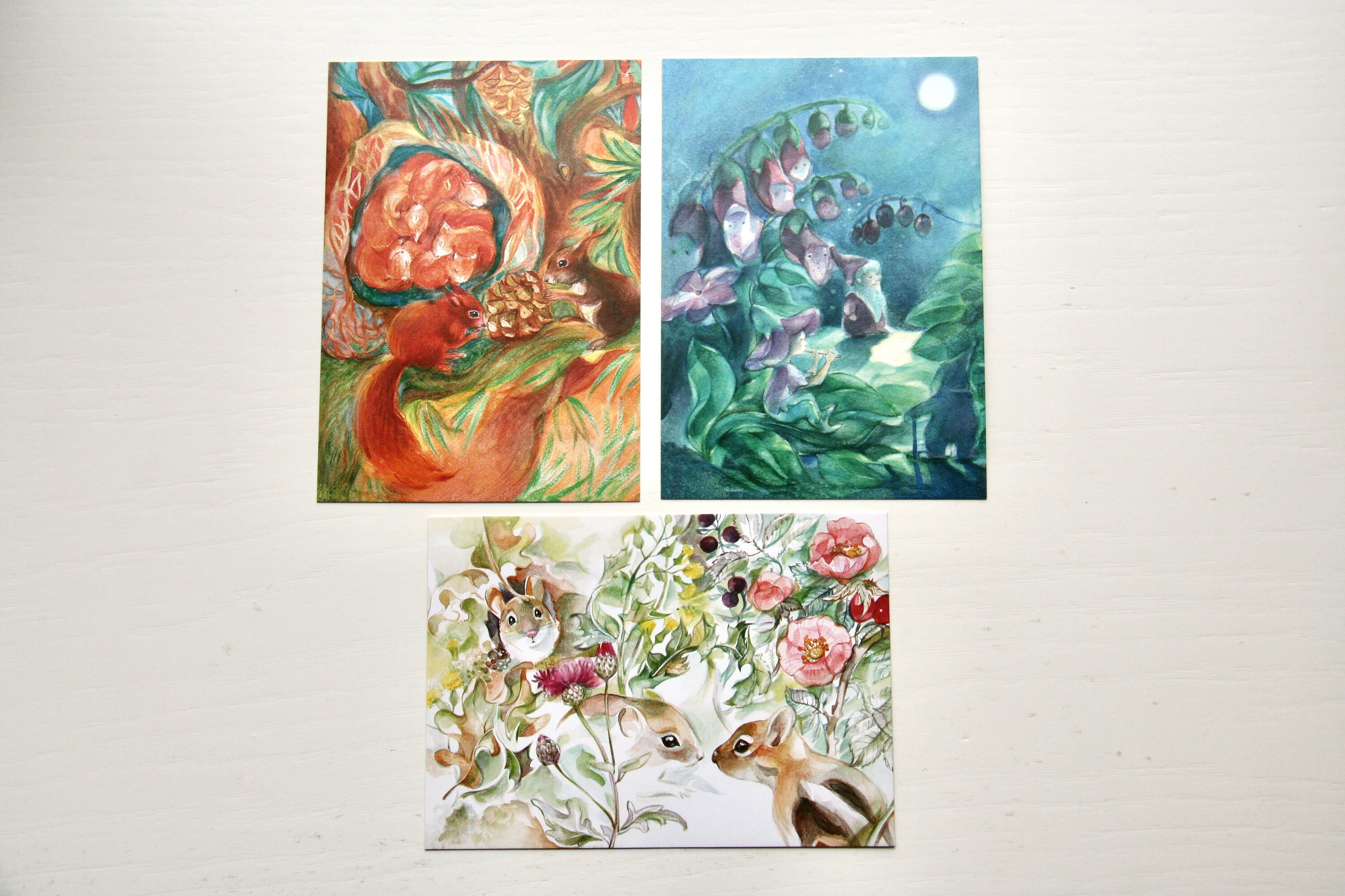 Summer Postcards Set 1 / Postcards / Postcard / Waldorf / Season ...