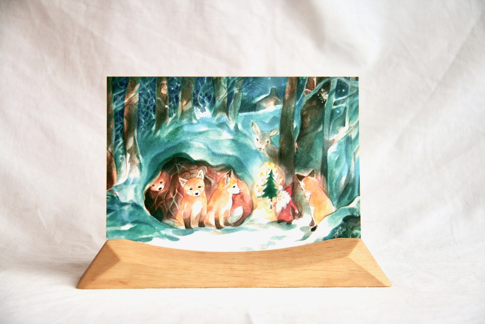 Waldorf Postcard Stand / Wooden / Postcards / Season / Nature - Etsy Canada