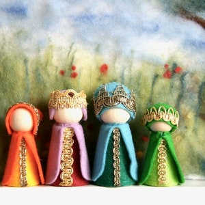 Royal Family Set King, Queen, Prince and Princess Waldorf Inspired ...