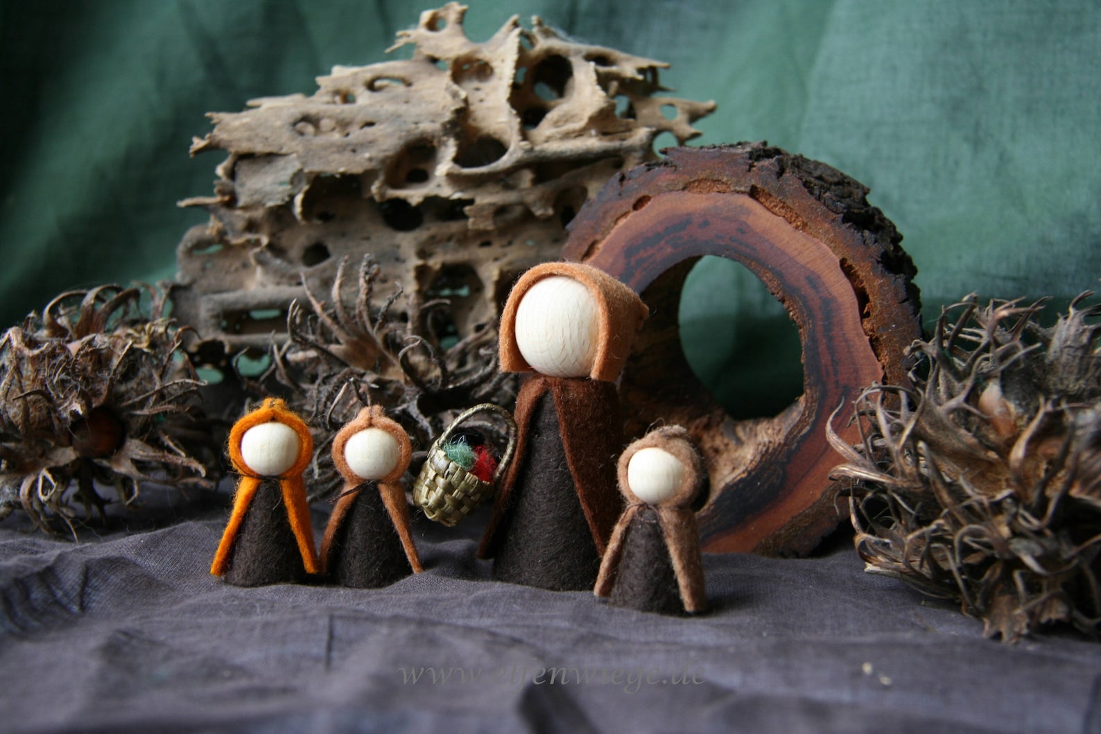 Mother Earth and Her Root Children Waldorf Inspired Natural Table Doll ...