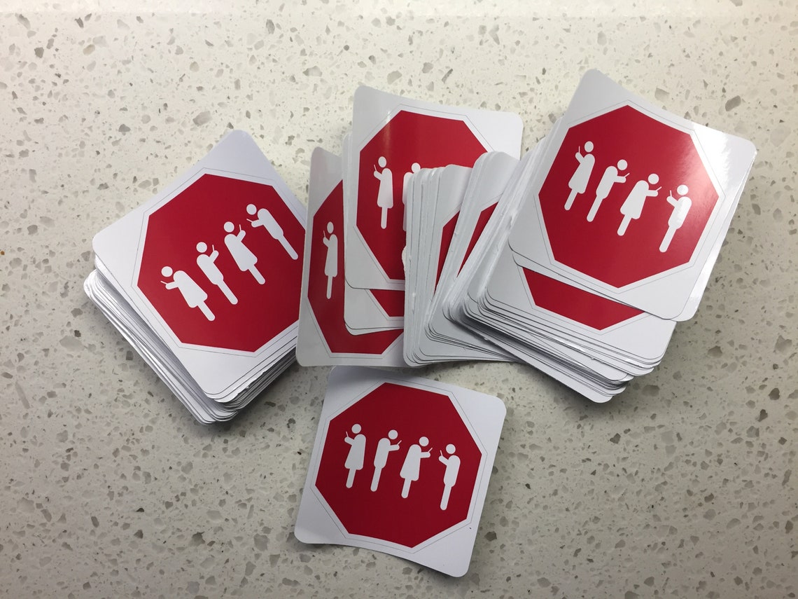 Red Means Stop Sticker Kids Stickers Laptop Stickers Aesthetic Stickers ...