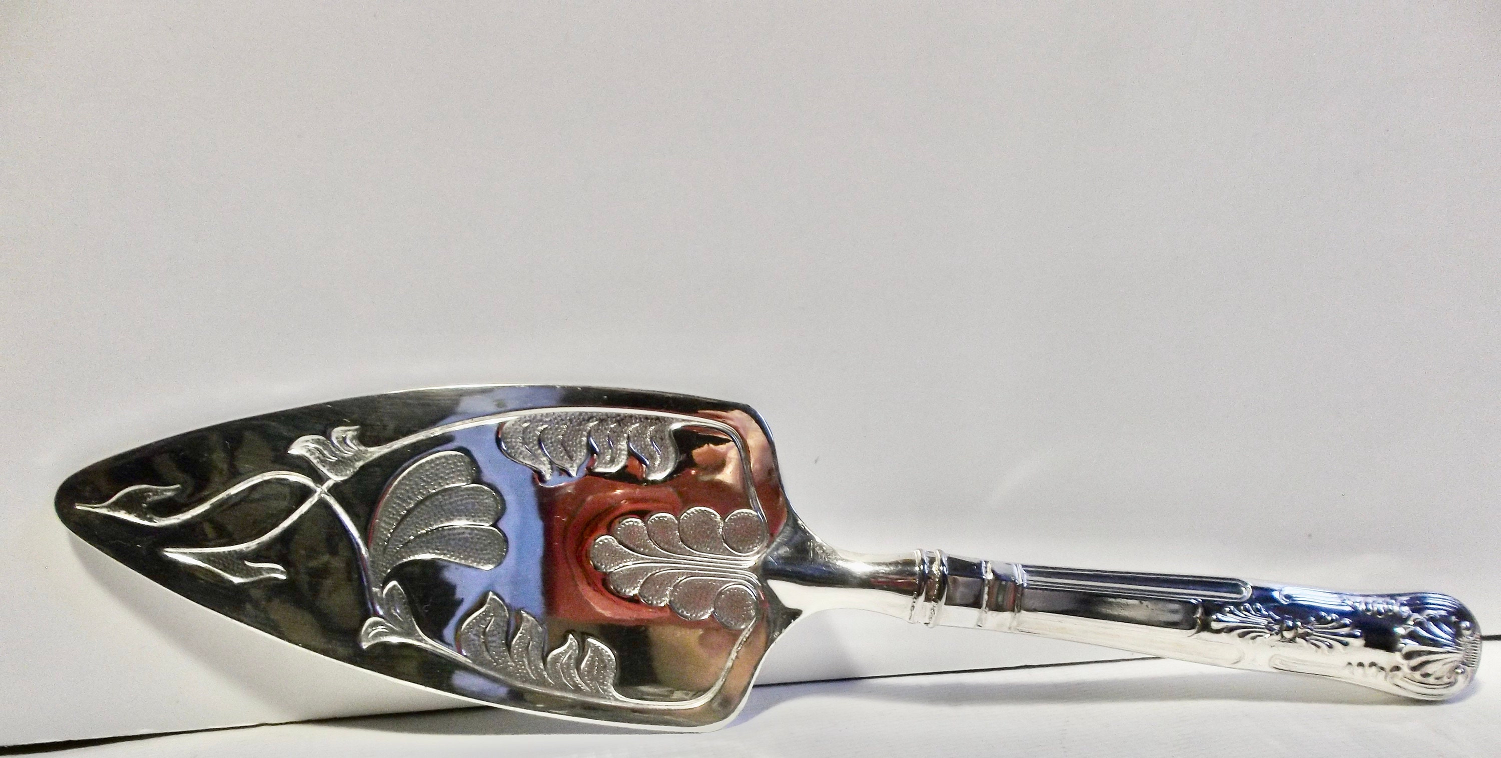 Mid Century Modern English Silver Cake or Pie Server Wedding | Etsy