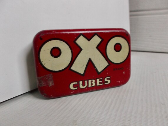 Vintage English OXO Cubes Tin MCM Decor | Etsy