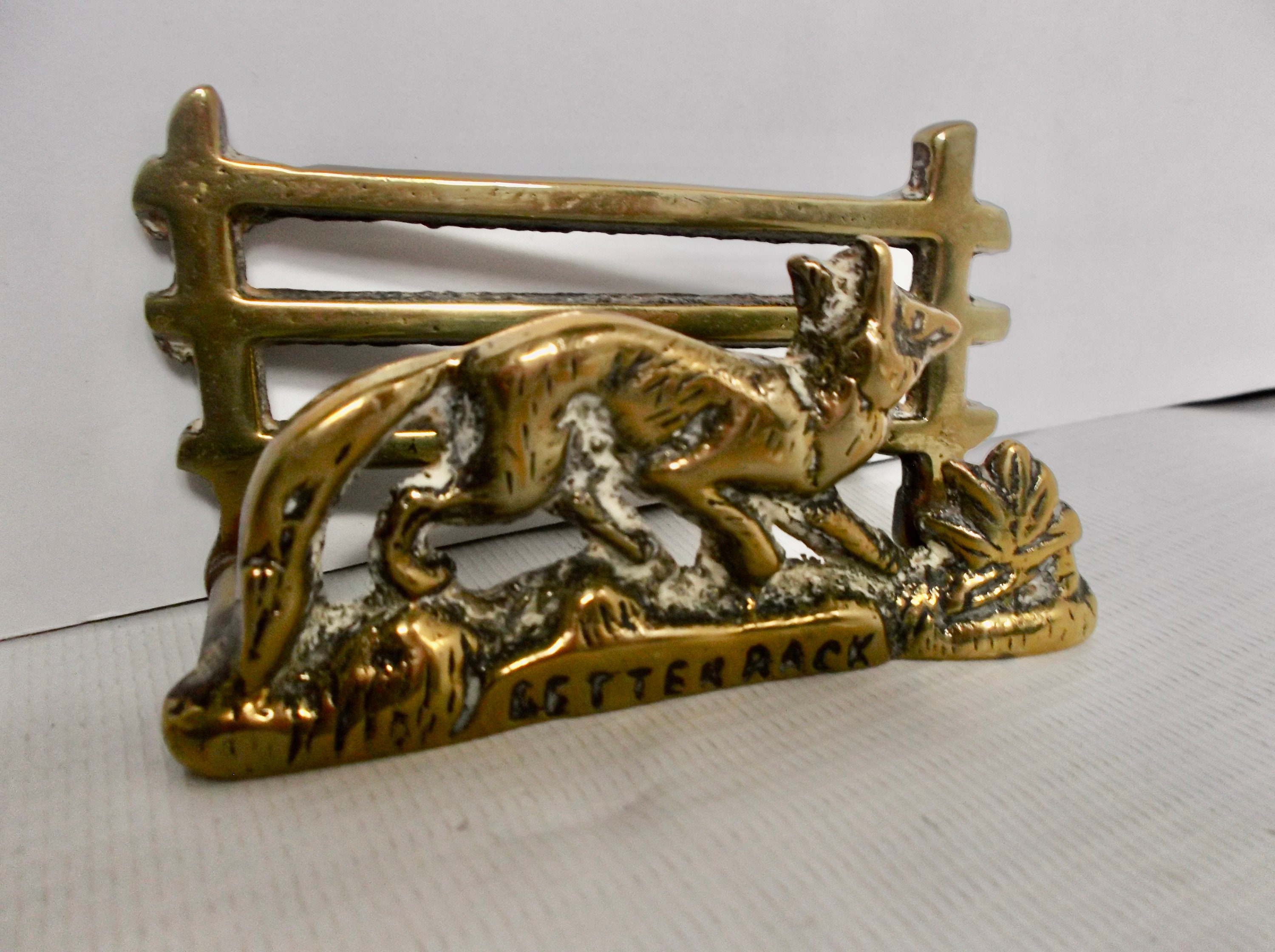 Antique Brass Letter Holder Circa 1900s English Countryside - Etsy